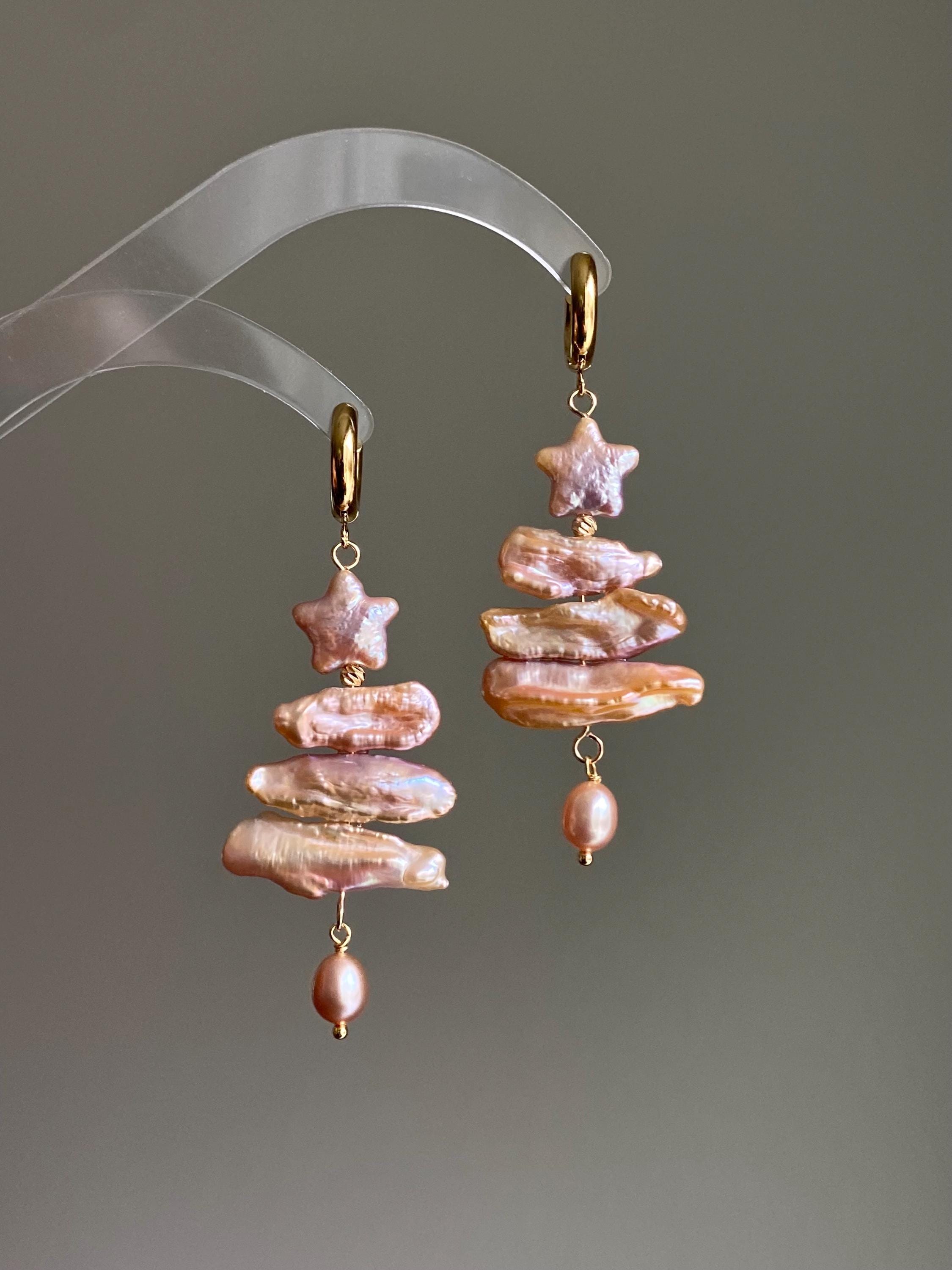 Holiday Special Natural Freshwater Baroque Star Pearl Biwa Pipa ...