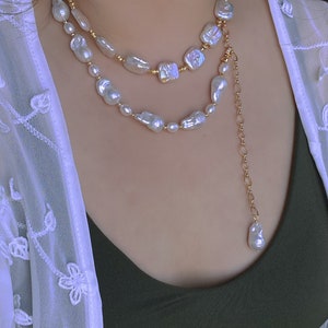 Lustrous Legacies Freshwater Baroque Pearl Square Shape With Real Gold ...