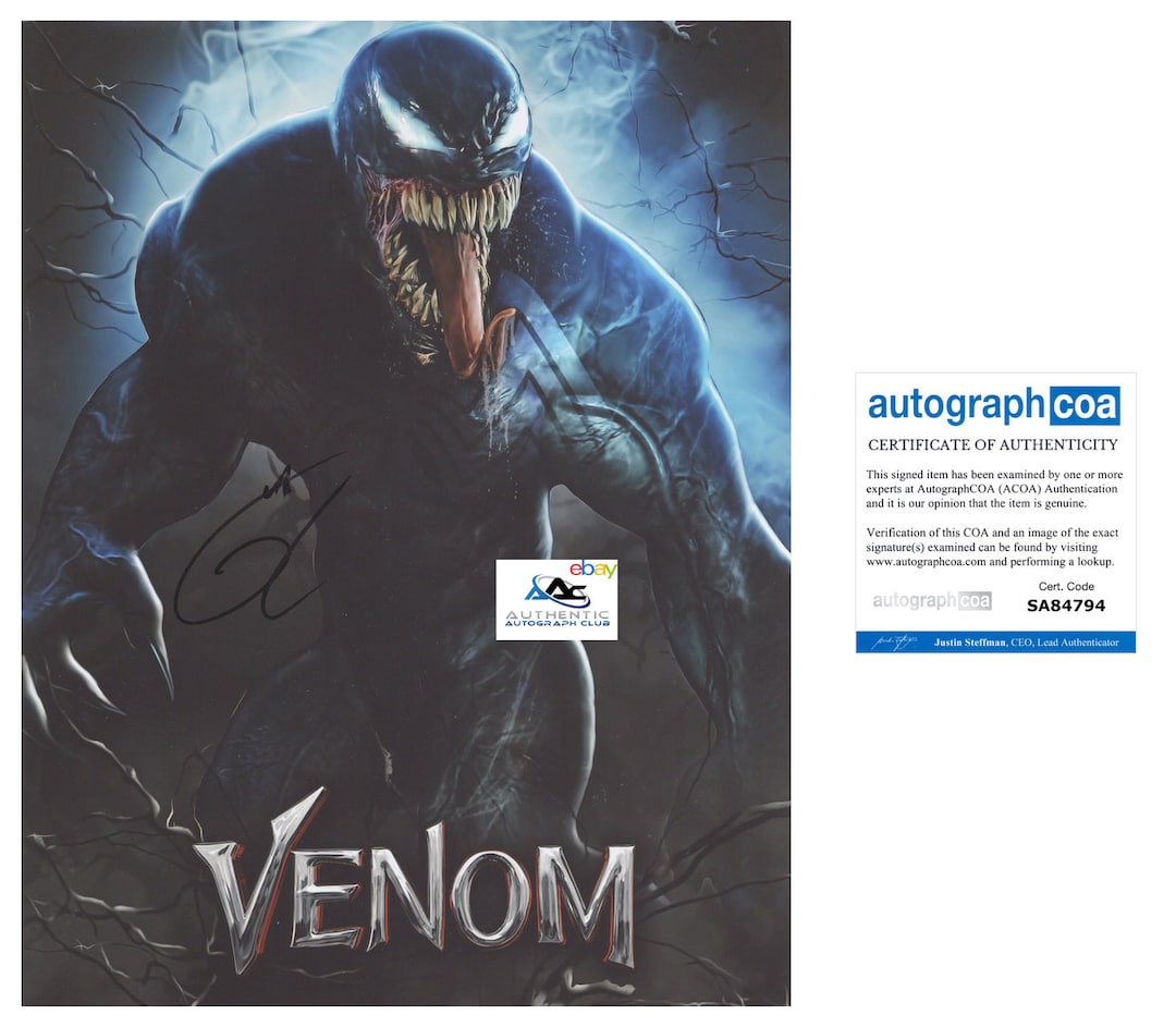 Tom Hardy Autograph Signed 11x14 Photo Venom Eddie Brock Marvel Acoa - Etsy