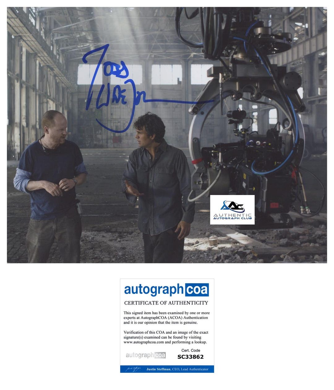 Joss Whedon Autograph Signed 8x10 Photo Avengers Director Acoa - Etsy