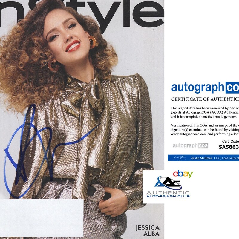 Jessica Alba Autograph - Etsy