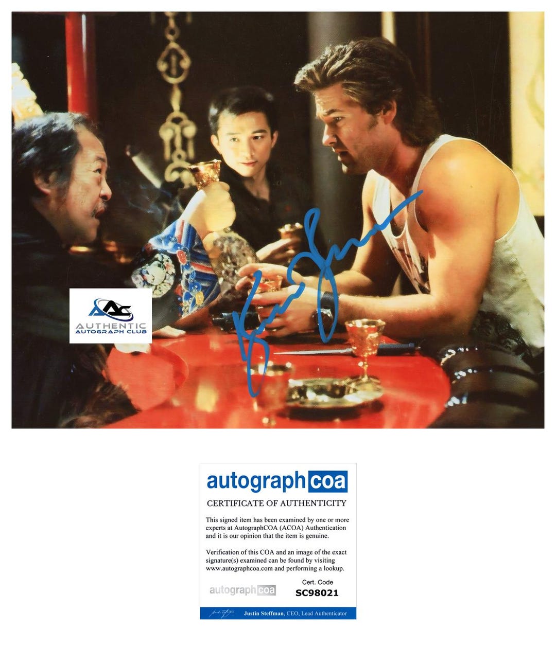 Kurt Russell Autograph Signed 8x10 Photo Acoa - Etsy