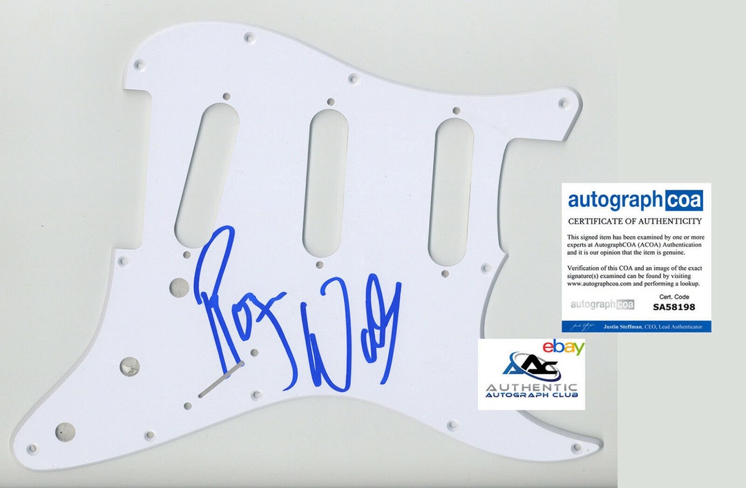 Roger Waters Autograph Signed Pickguard Scratchplate Pink Floyd Acoa - Etsy