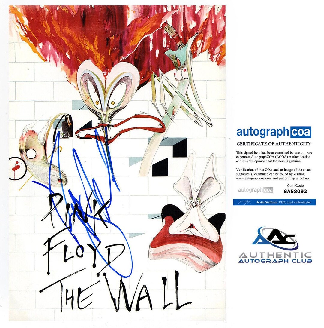 Roger Waters Autograph Signed 12x18 Photo Poster Pink Floyd the Wall ...