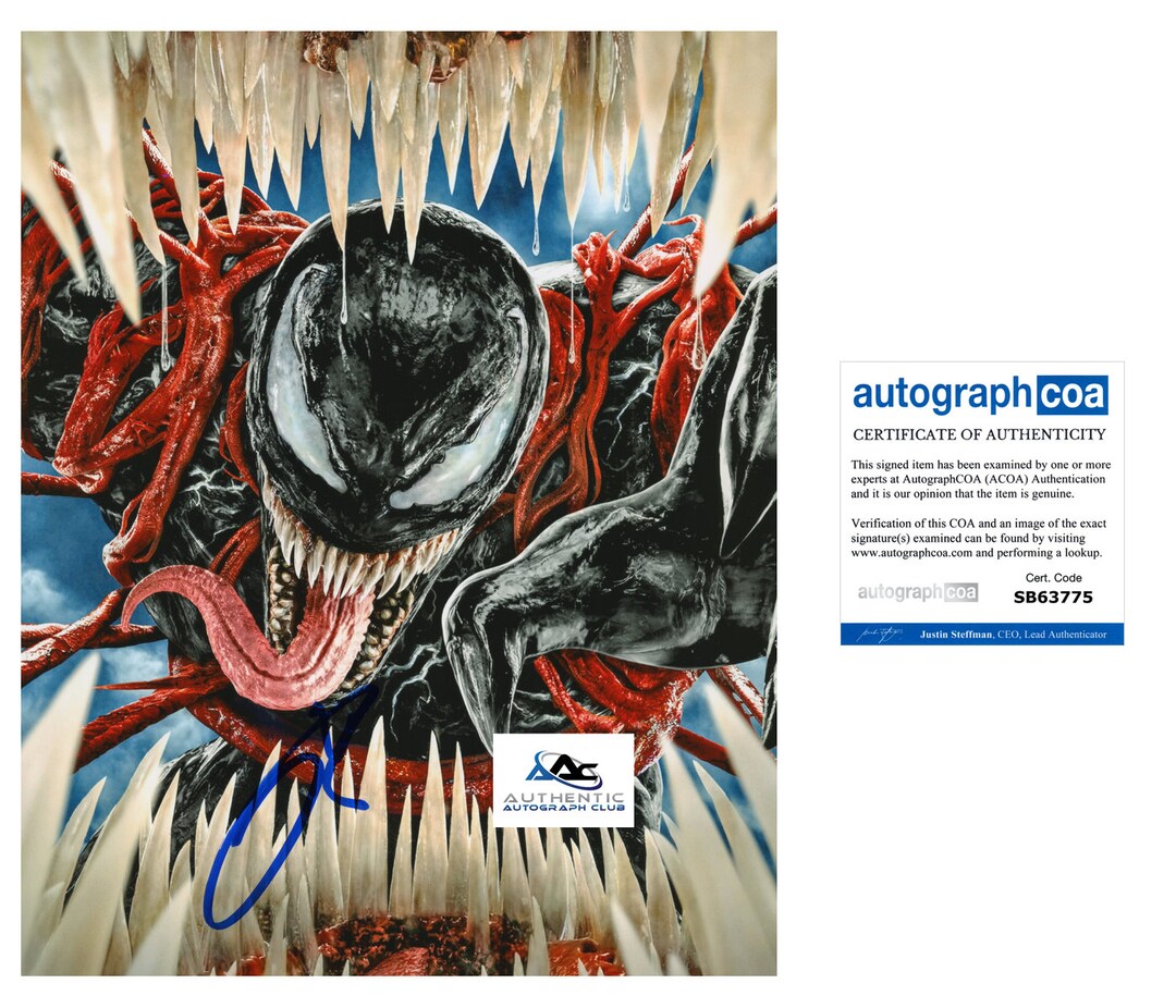 Tom Hardy Autograph Signed 8x10 Photo Marvel Venom Acoa - Etsy