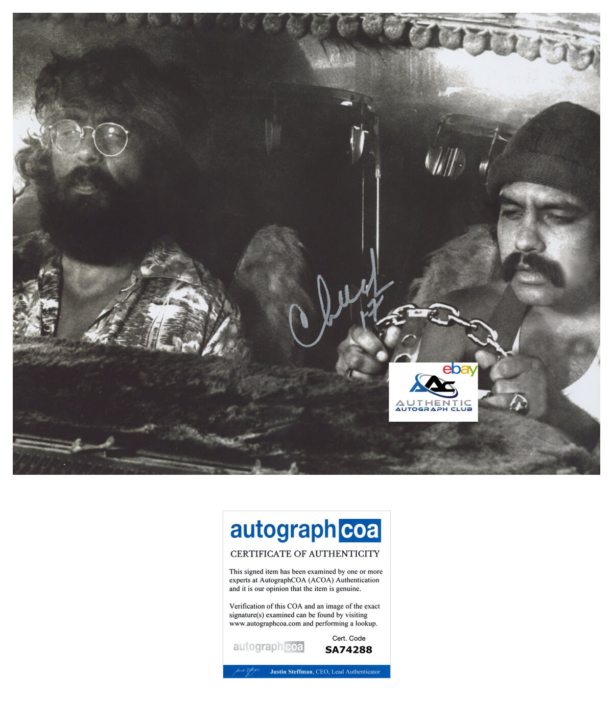 Cheech Marin Autograph Signed 11x14 Photo Acoa - Etsy
