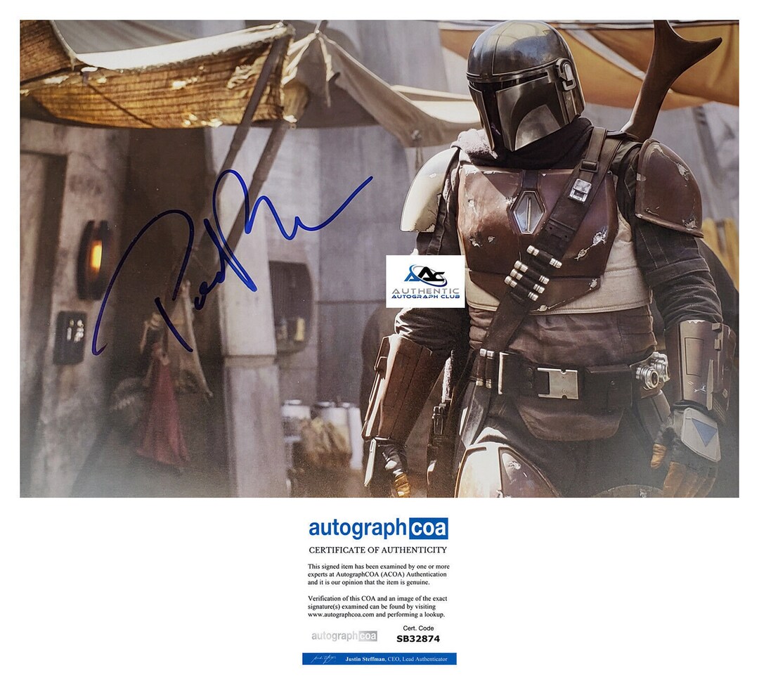 Pedro Pascal Autograph Signed 12x18 Photo Star Wars the Mandalorian ...