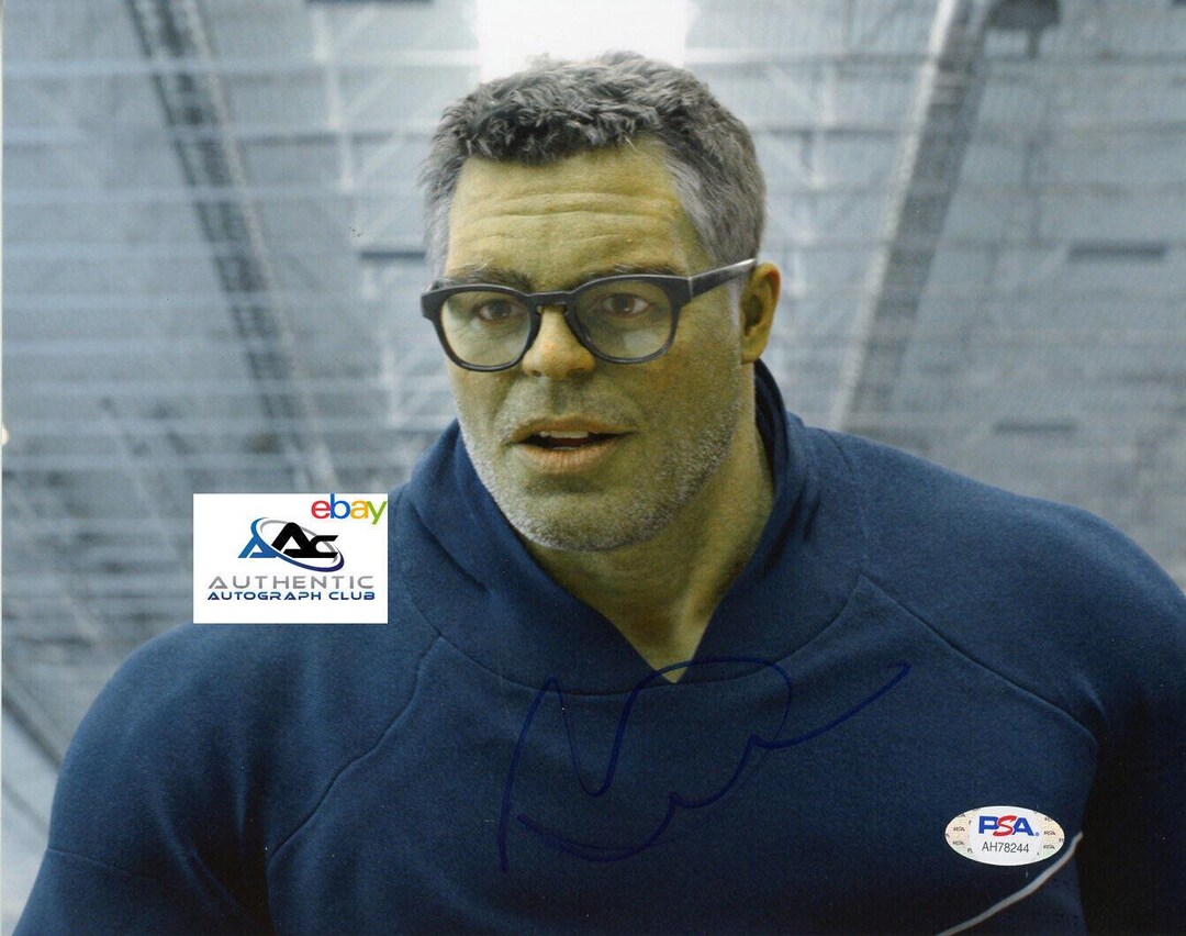 Mark Ruffalo Autograph Signed 8x10 Photo Thor Avengers the Hulk Bruce ...