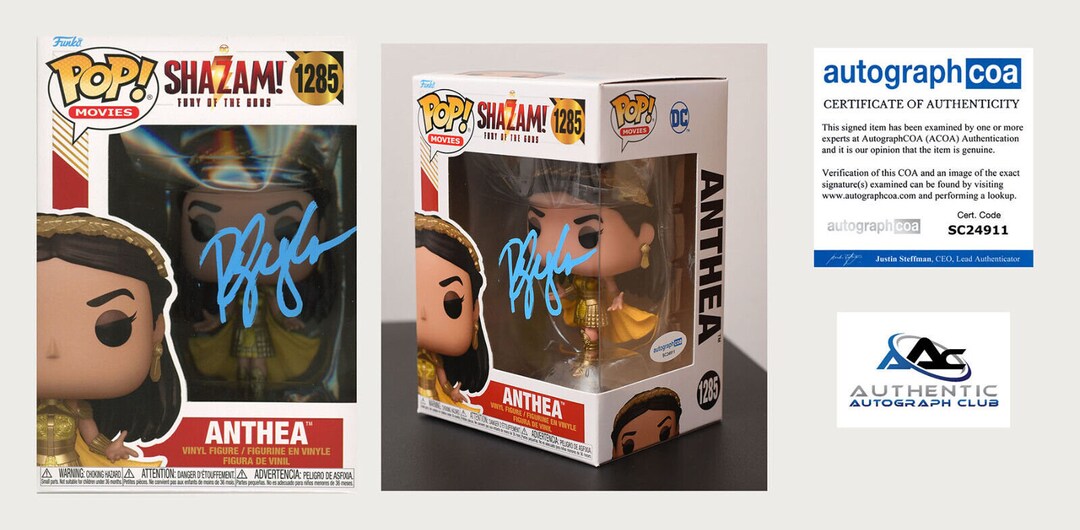 Rachel Zegler Autograph Signed Shazam Anthea Funko Pop 1285 Dc Comics ...