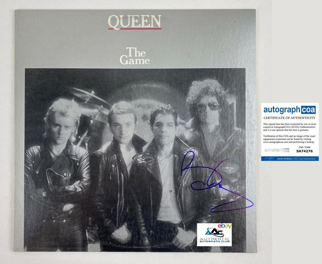 Brian May Autograph Signed Queen the Game Vinyl Album Lp Acoa - Etsy