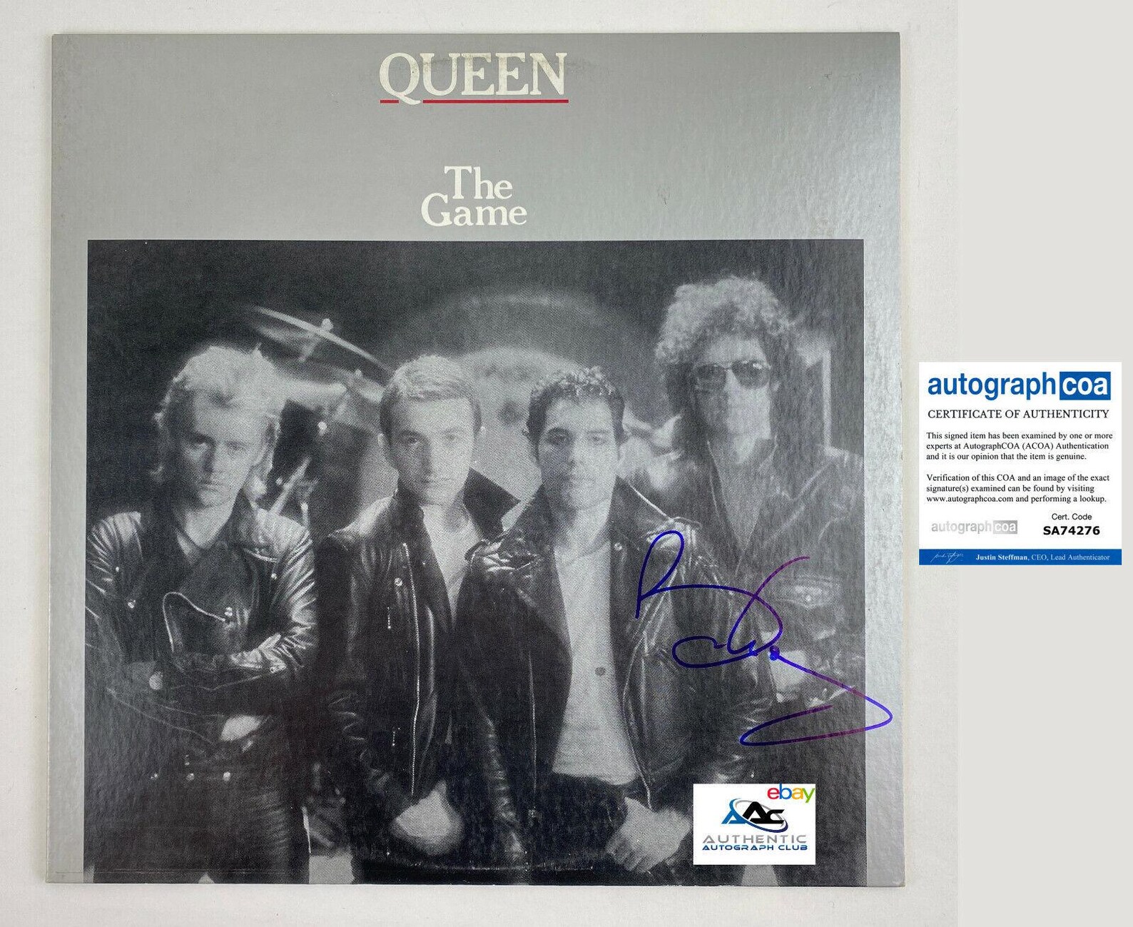 Brian May Autograph Signed Queen the Game Vinyl Album Lp Acoa - Etsy