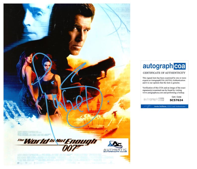 Pierce Brosnan Autograph Signed 8x10 Photo James Bond 007 Acoa - Etsy