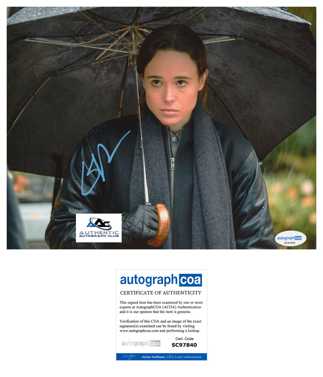 Elliot Page Ellen Page Autograph Signed 8x10 Photo X-men Juno Acoa - Etsy