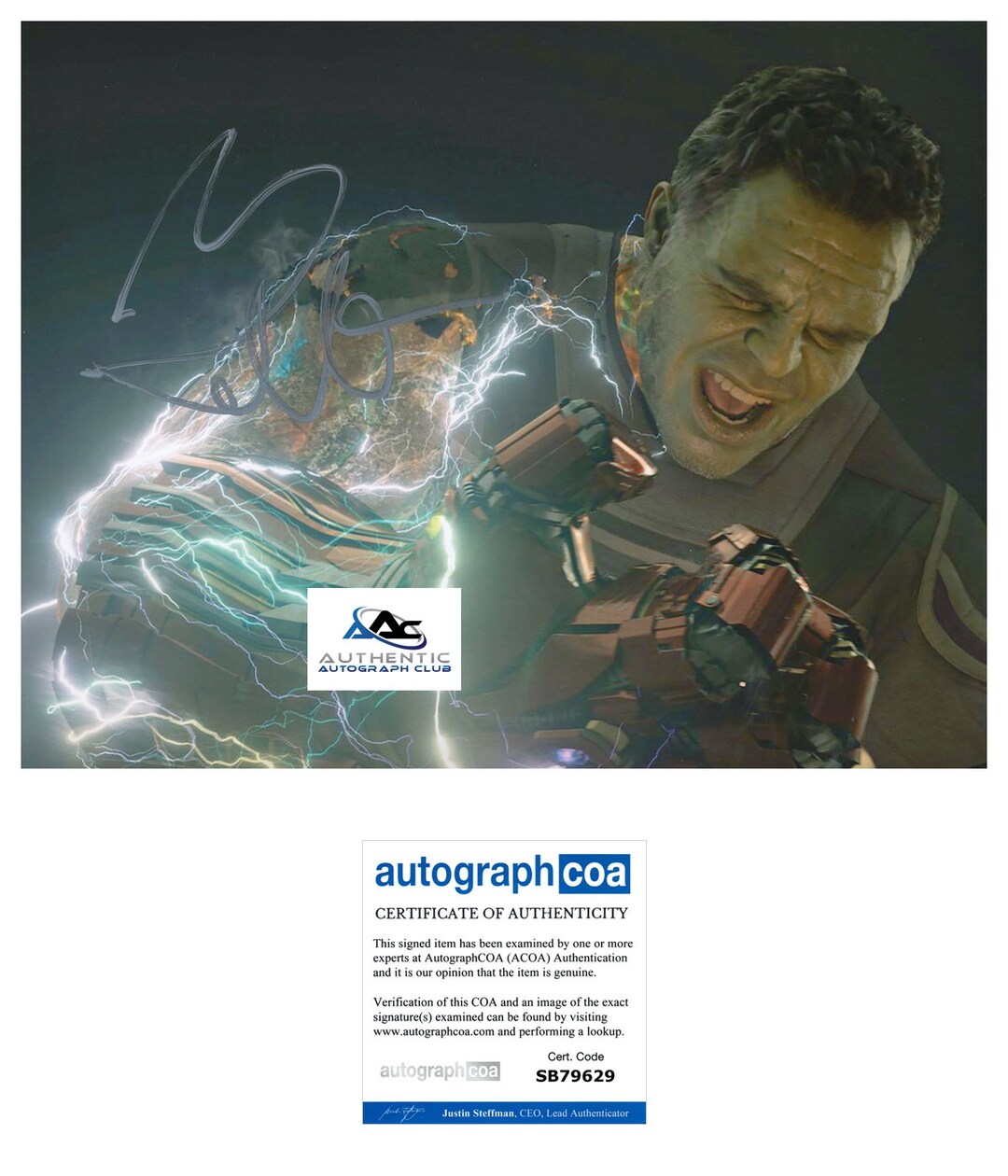 Mark Ruffalo Autograph Signed 8x10 Photo Thor Avengers Hulk - Etsy