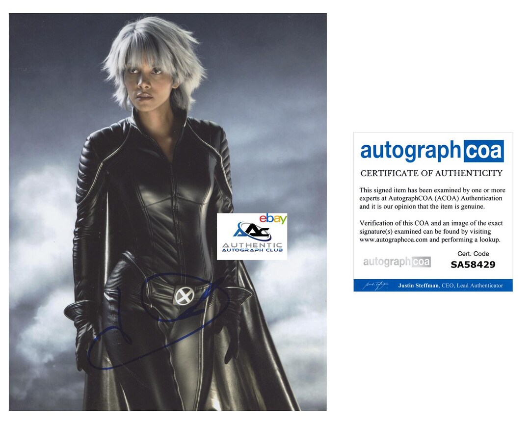 Halle Berry Autograph Signed 8x10 Photo X-men Storm Acoa - Etsy