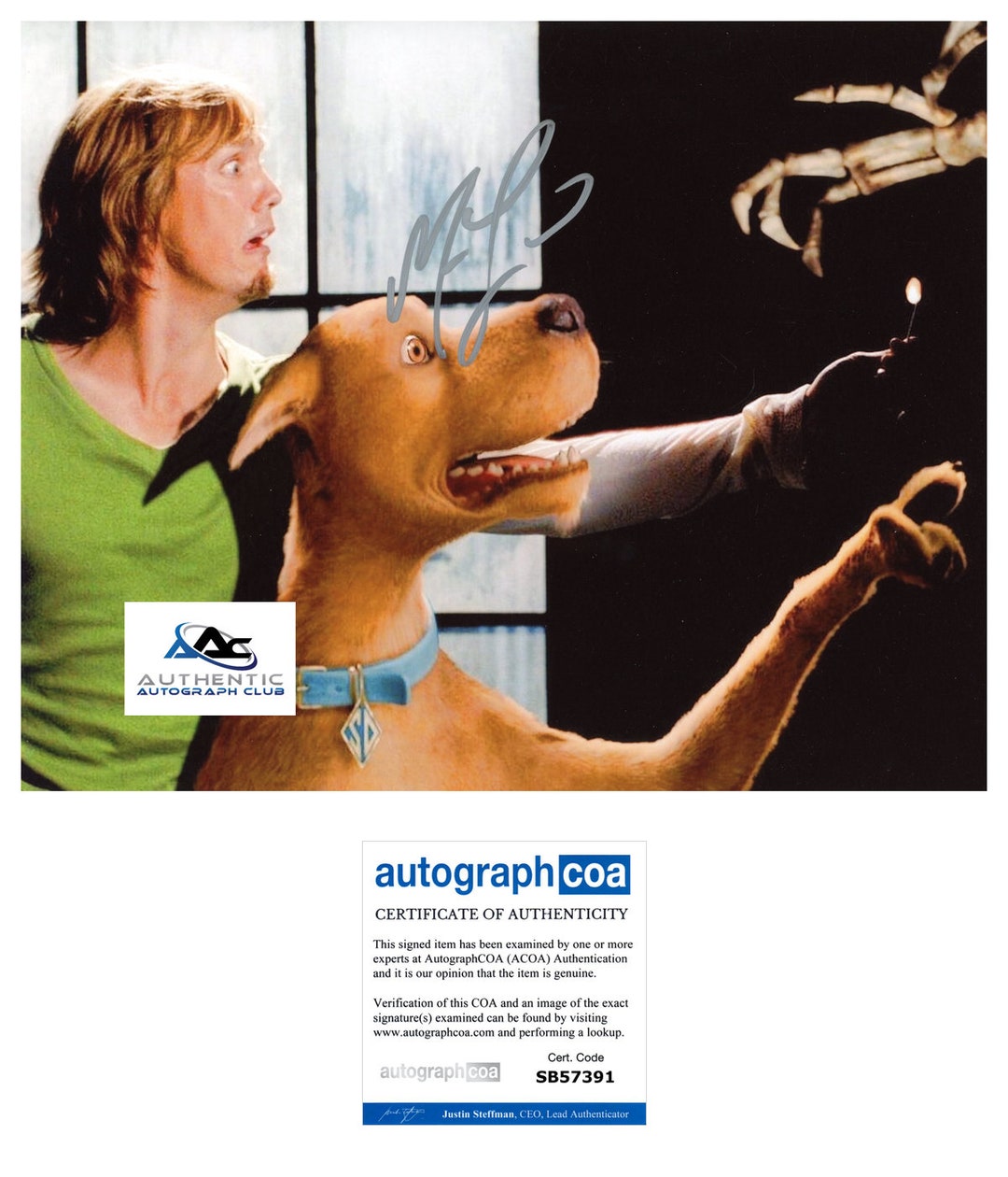Matthew Lillard Autograph Signed 8x10 Photo Shaggy Scooby Doo - Etsy