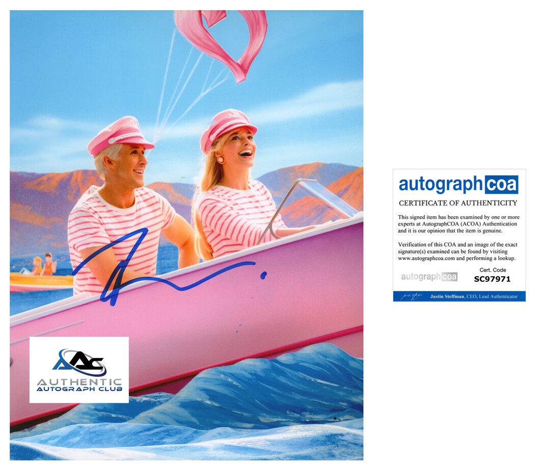 Ryan Gosling Autograph Signed 8x10 Photo Ken Barbie Movie Acoa - Etsy