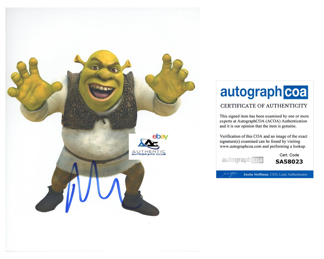 Mike Myers Autograph Signed 8x10 Photo Shrek Acoa - Etsy