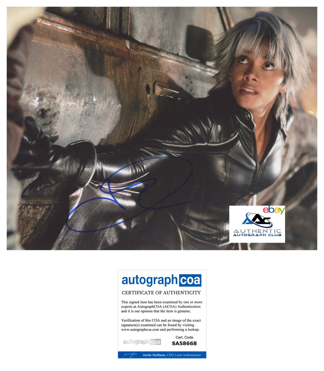 Halle Berry Autograph Signed 11x14 Photo X-men Storm Acoa - Etsy