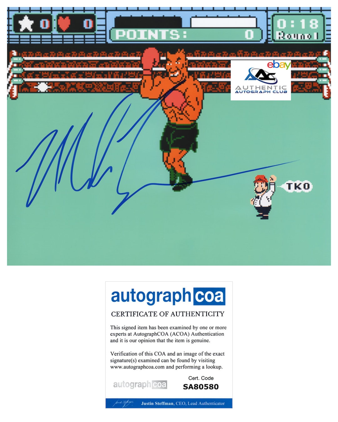 Mike Tyson Autograph Signed 8x10 Photo Punch Out Boxing Legend - Etsy