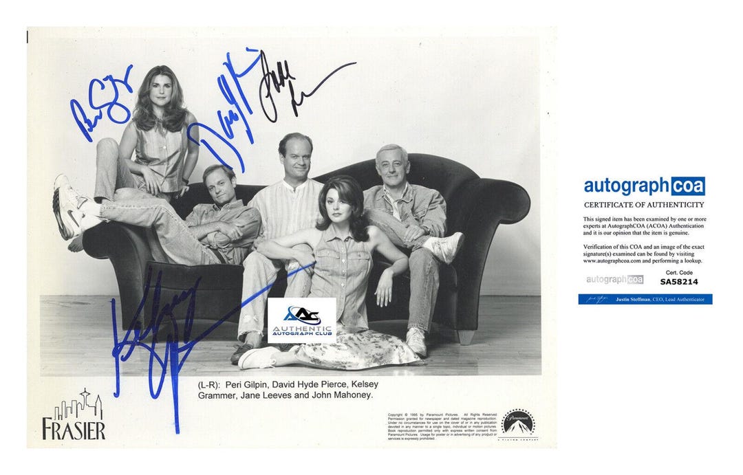 Frasier Tv Show Cast Kelsey Grammer X4 Autograph Signed 8x10 Photo Acoa ...