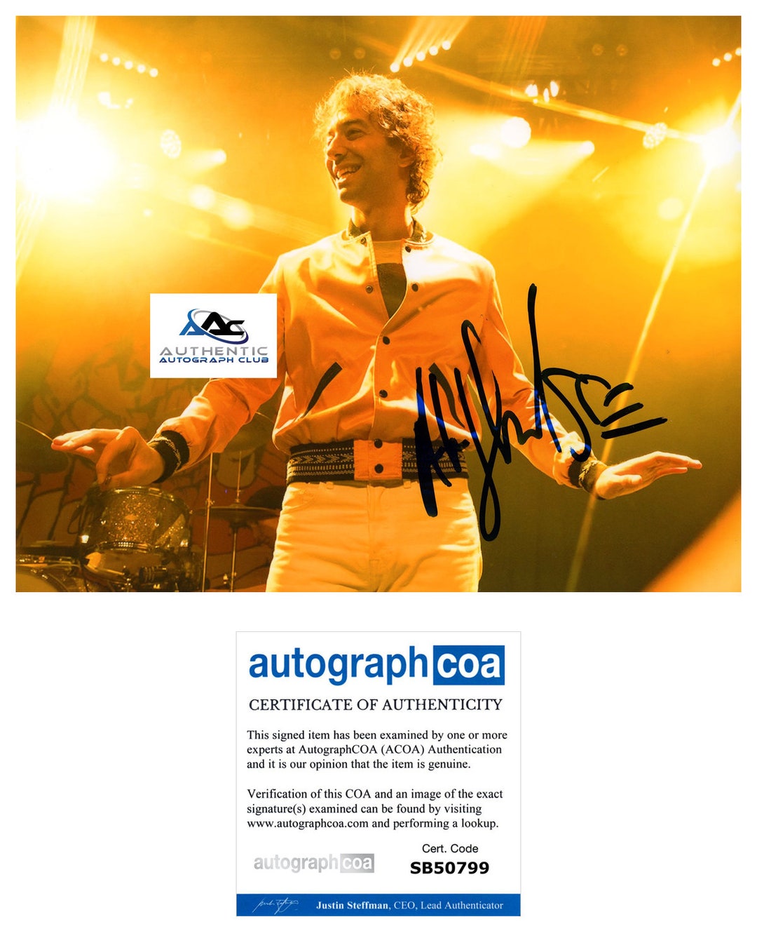 Albert Hammond Jr Autograph Signed 8x10 Photo Guitarist the - Etsy