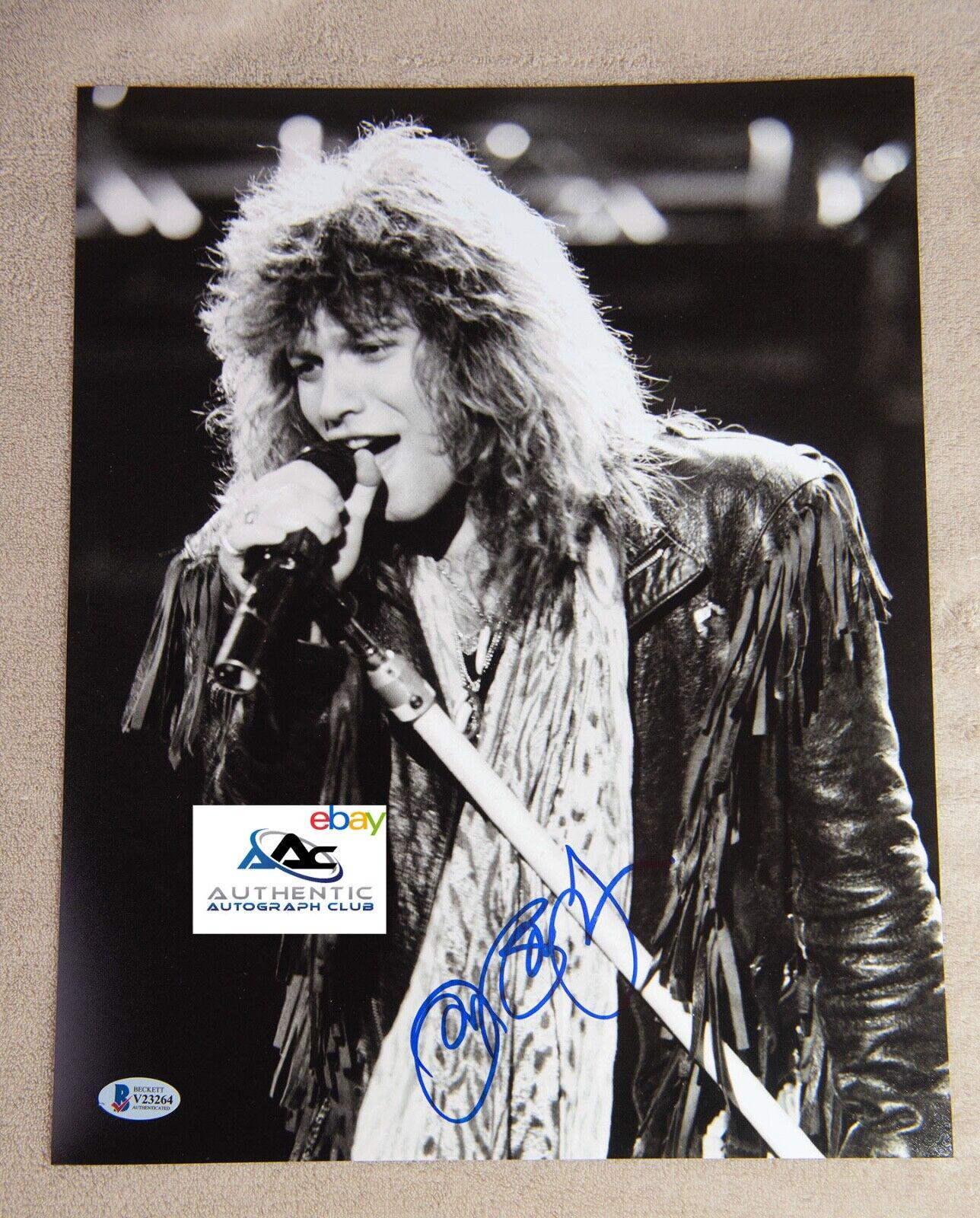 Jon Bon Jovi Autograph Signed 11x14 Photo Bon Jovi Beckett Bas - Etsy