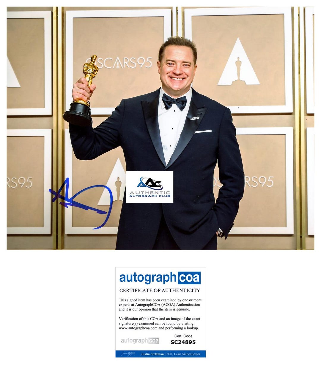 Brendan Fraser Autograph Signed 8x10 Photo Doom Patrol Mummy Oscar ...