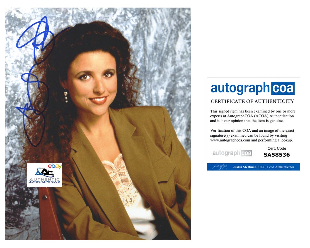 Julia Louis Dreyfus Autograph Signed 8x10 Photo Seinfeld - Etsy