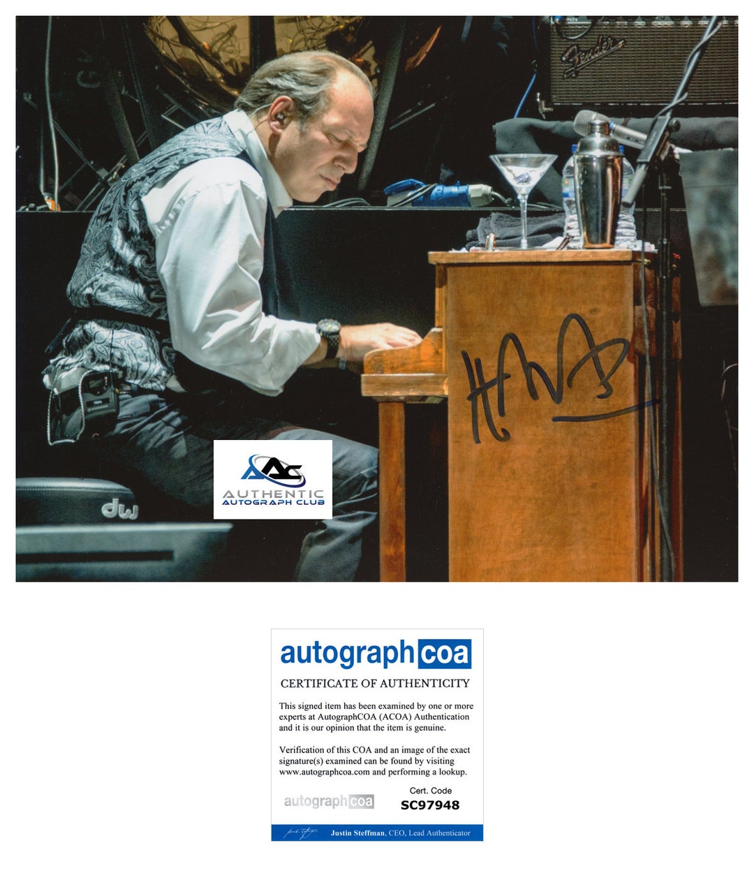 Composer Hans Zimmer Autograph Signed 8x10 Photo Acoa - Etsy