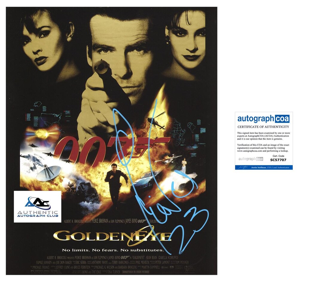 Pierce Brosnan Autograph Signed 11x14 Photo James Bond 007 Golden Eye ...