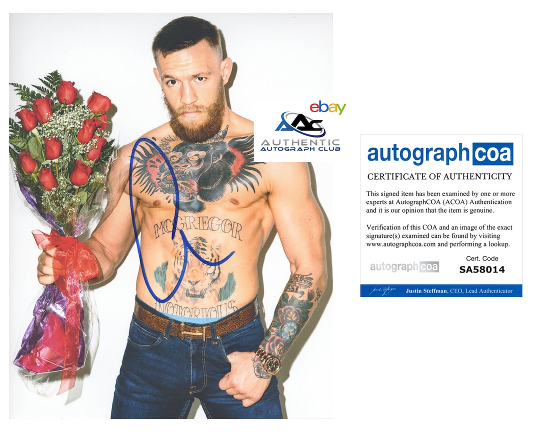 Conor Mcgregor Autograph Signed 8x10 Photo Mma Fighter Ufc Champion Coa ...