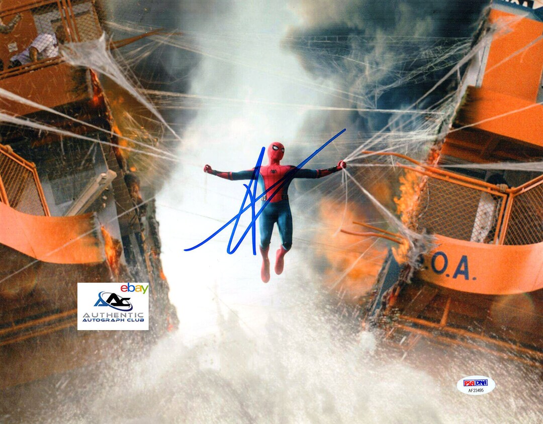 Tom Holland Autograph Signed 11x14 Photo Spiderman Spider-man - Etsy