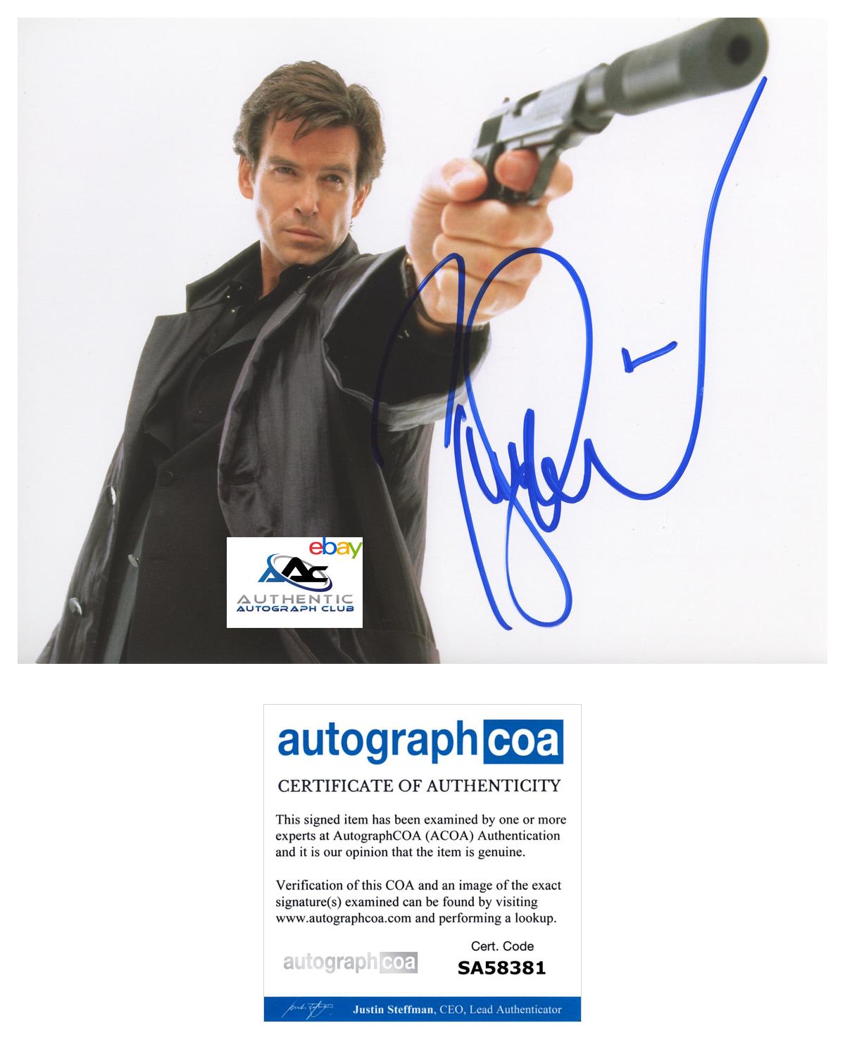 Pierce Brosnan Autograph Signed 8x10 Photo James Bond 007 World Not ...