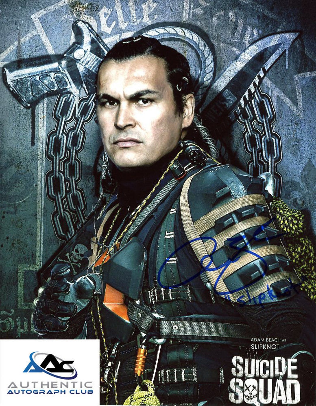 Adam Beach Autograph Signed 8x10 Photo Suicide Squad Slipknot - Etsy