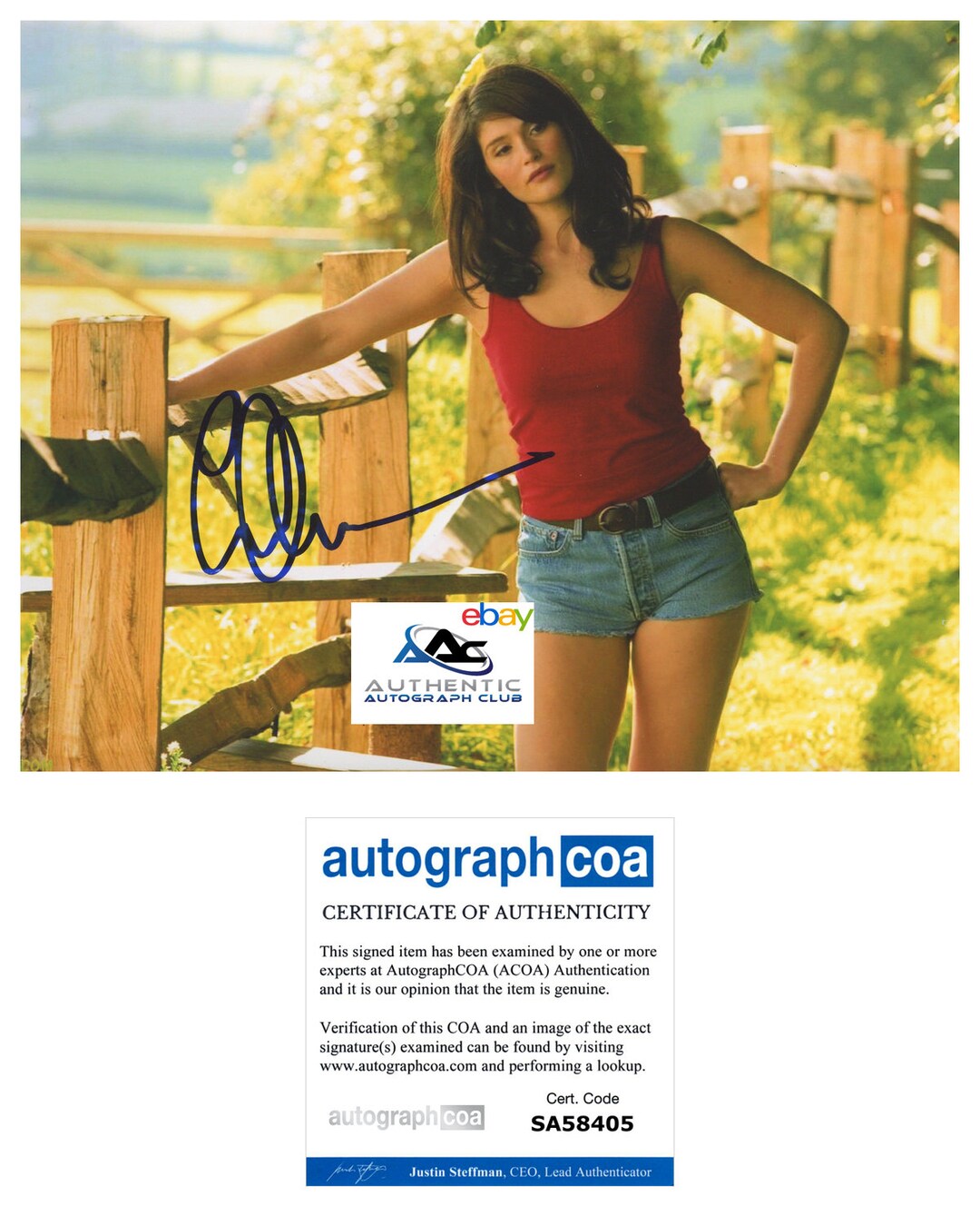 Gemma Arterton Autograph Signed 8x10 Photo Acoa - Etsy