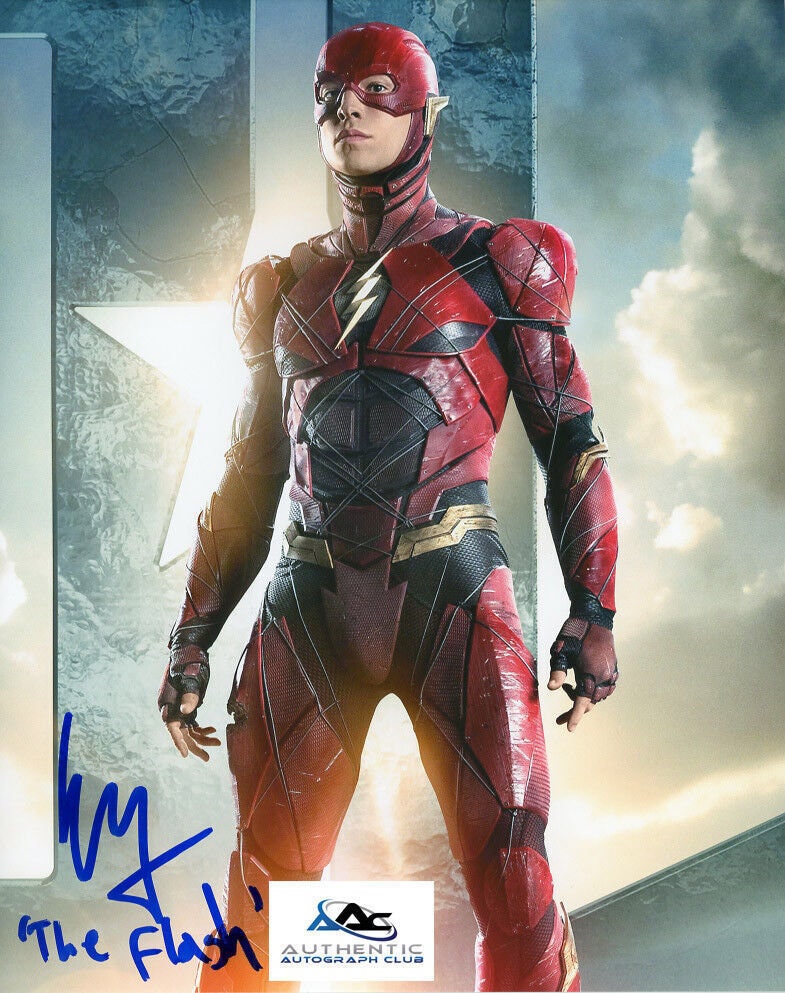 Ezra Miller Autograph Signed 8x10 Photo the Flash Coa - Etsy