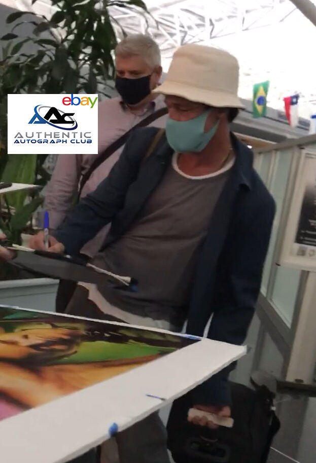 Brad Pitt Autograph Signed 8x10 Photo Oscar Academy Award Winner Acoa ...