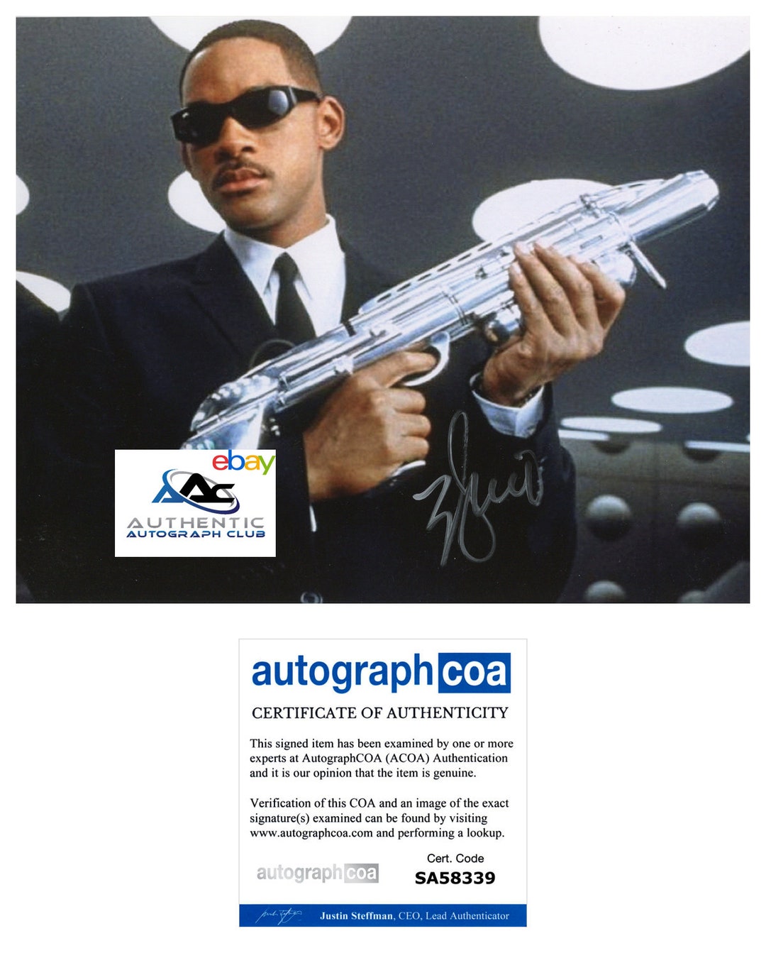 Will Smith Autograph Signed 8x10 Photo Men in Black Acoa - Etsy
