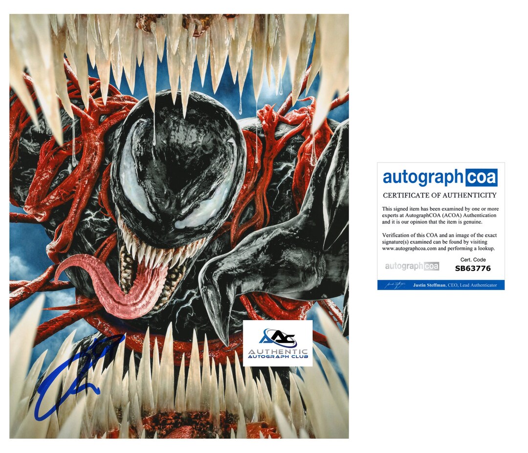 Tom Hardy Autograph Signed 8x10 Photo Marvel Venom Acoa - Etsy
