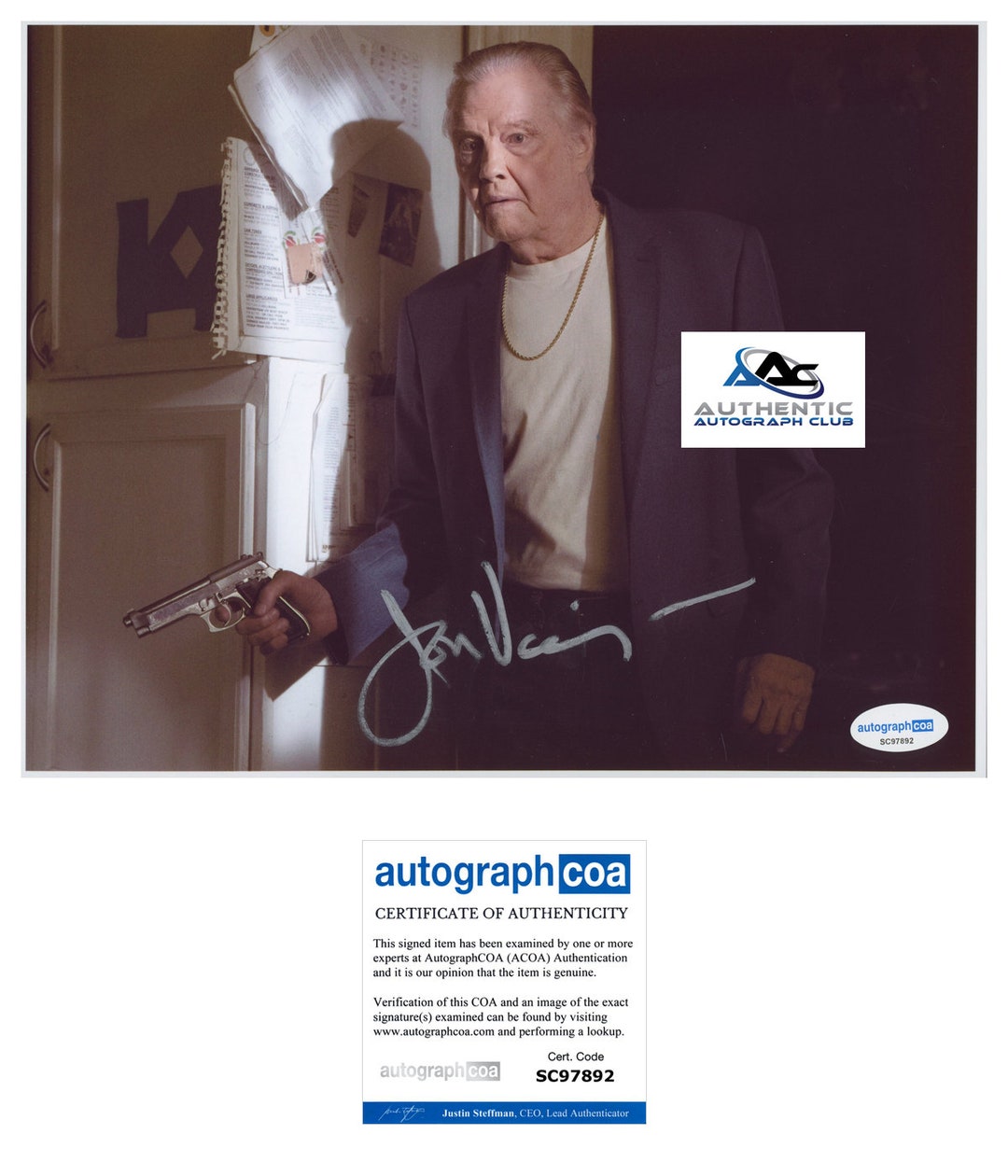 Jon Voight Autograph Signed 8x10 Photo Acoa - Etsy
