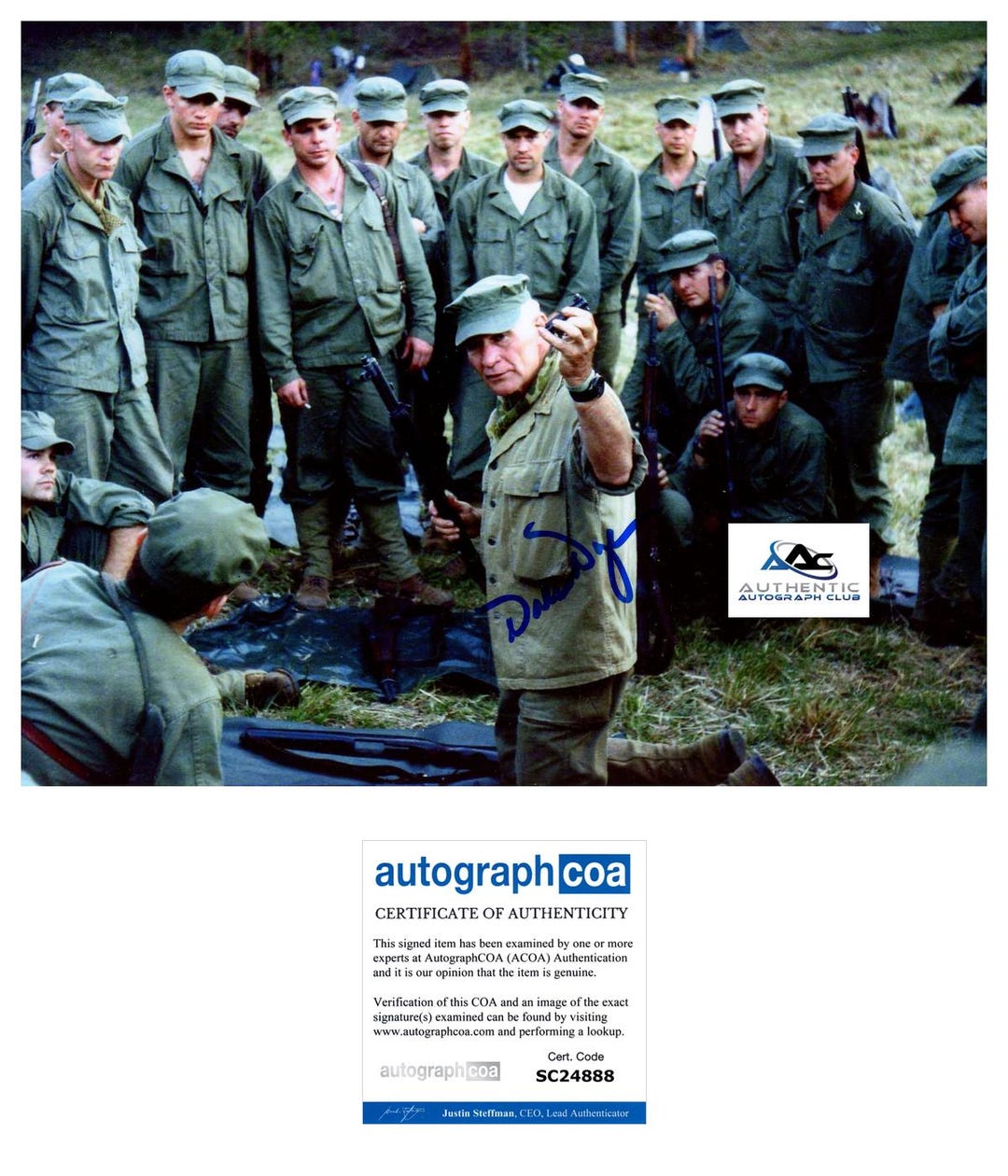 Dale Dye Autograph Signed 8x10 Photo Acoa - Etsy