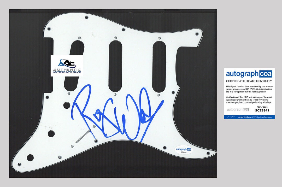 Roger Waters Autograph Signed Pickguard Scratchplate Pink Floyd Acoa - Etsy