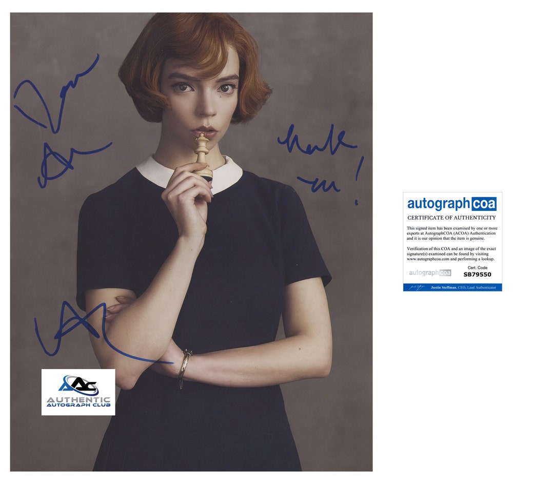 Anya Taylor Joy Autograph Signed 11x14 Photo the Queen's Gambit Acoa - Etsy