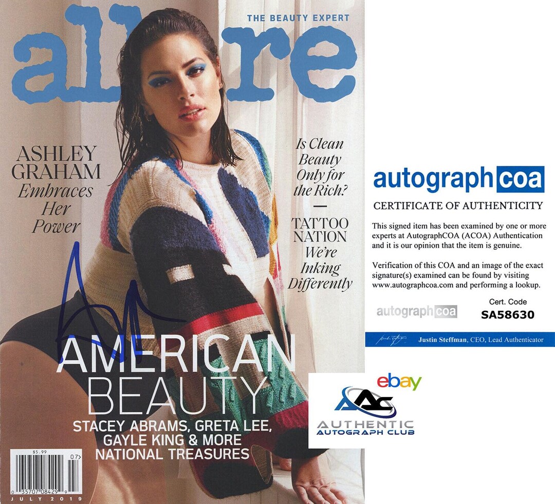 Ashley Graham Autograph Signed Allure Acoa - Etsy