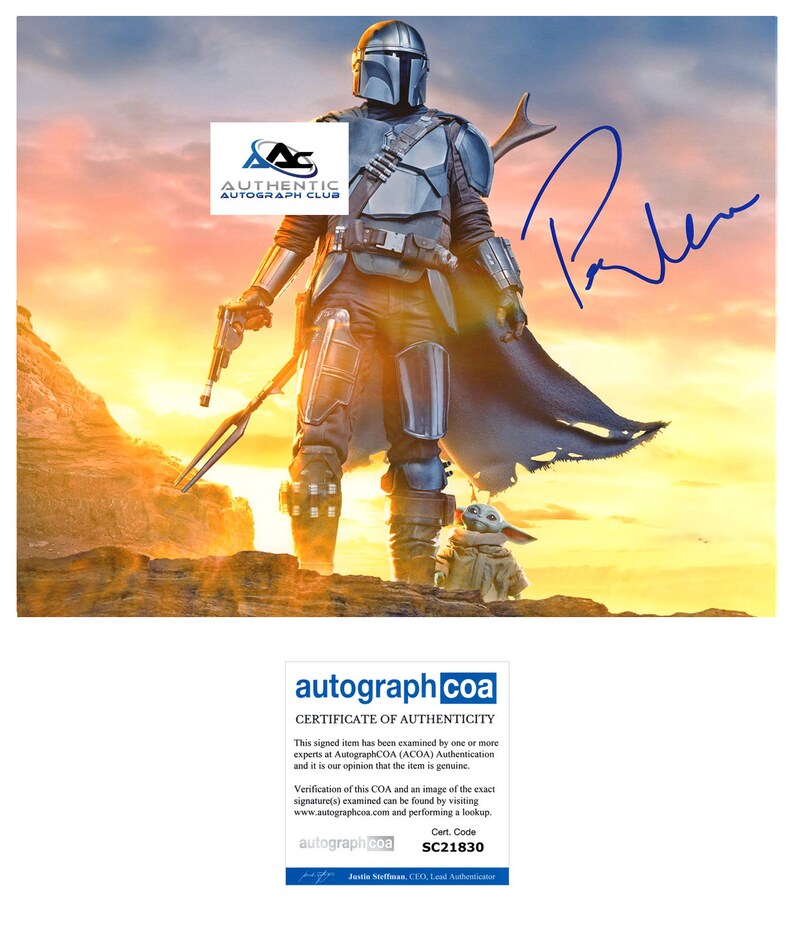 Pedro Pascal Autograph Signed 8x10 Photo Star Wars the - Etsy