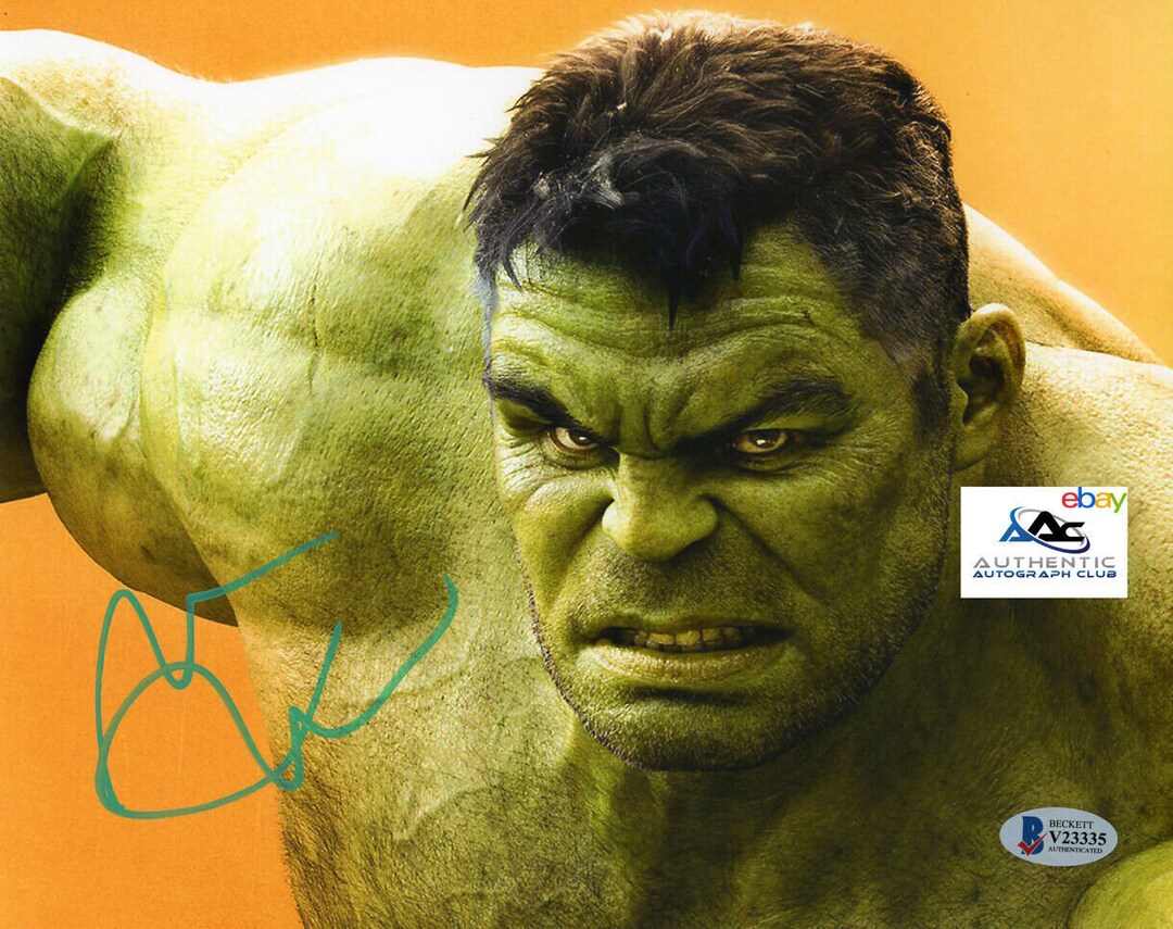 Mark Ruffalo Autograph Signed 8x10 Photo Infinity War Hulk Avengers ...