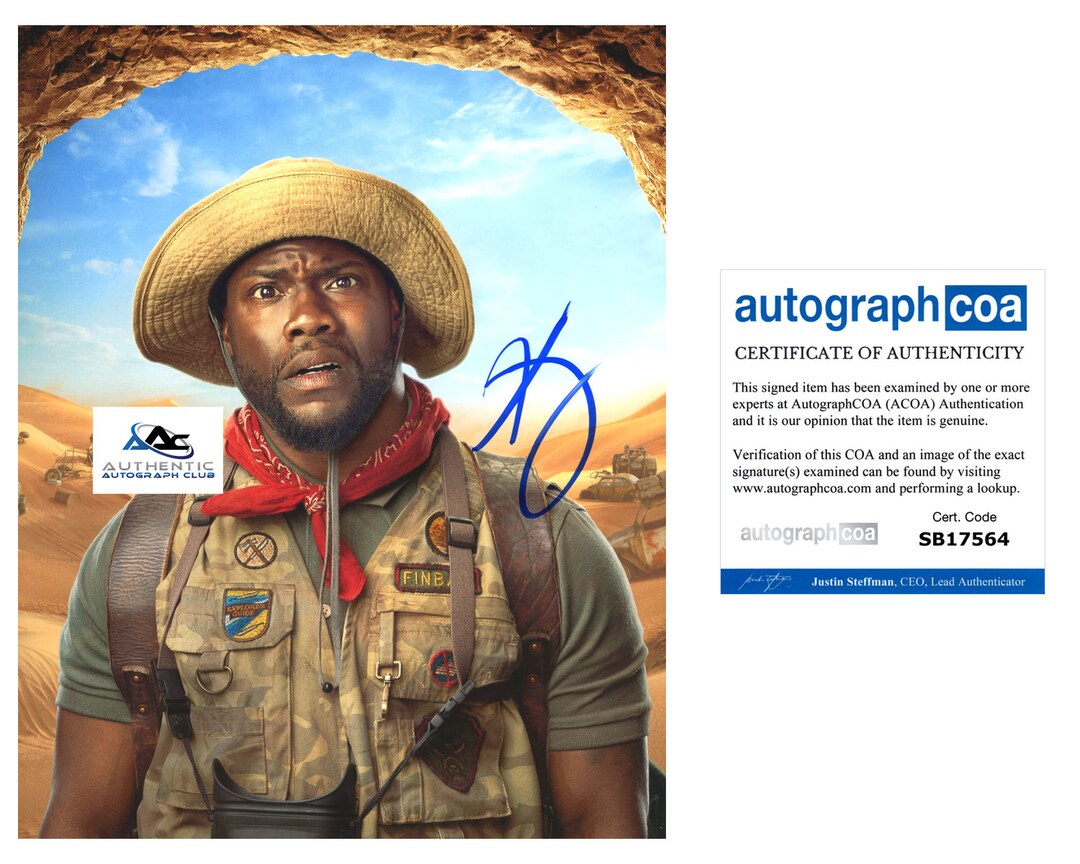 Kevin Hart Autograph Signed 8x10 Photo Jumanji Acoa - Etsy