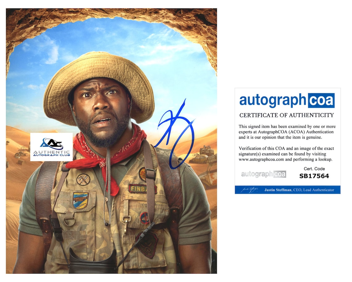 Kevin Hart Autograph Signed 8x10 Photo Jumanji Acoa - Etsy