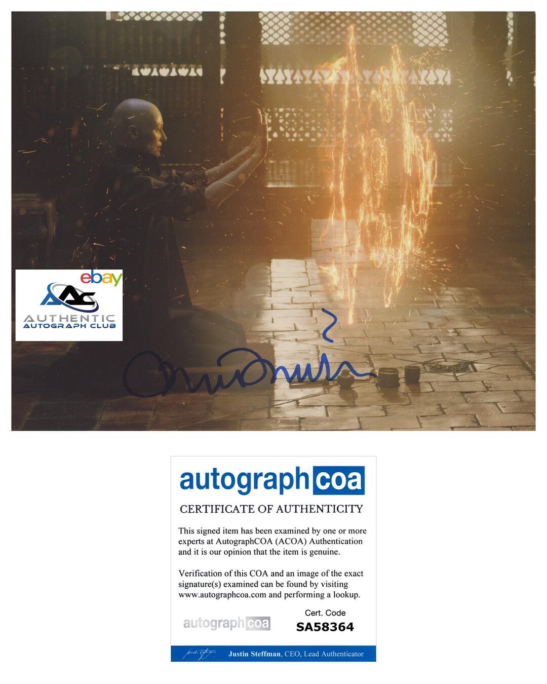 Tilda Swinton Autograph Signed 8x10 Photo Dr Strange the Ancient One ...